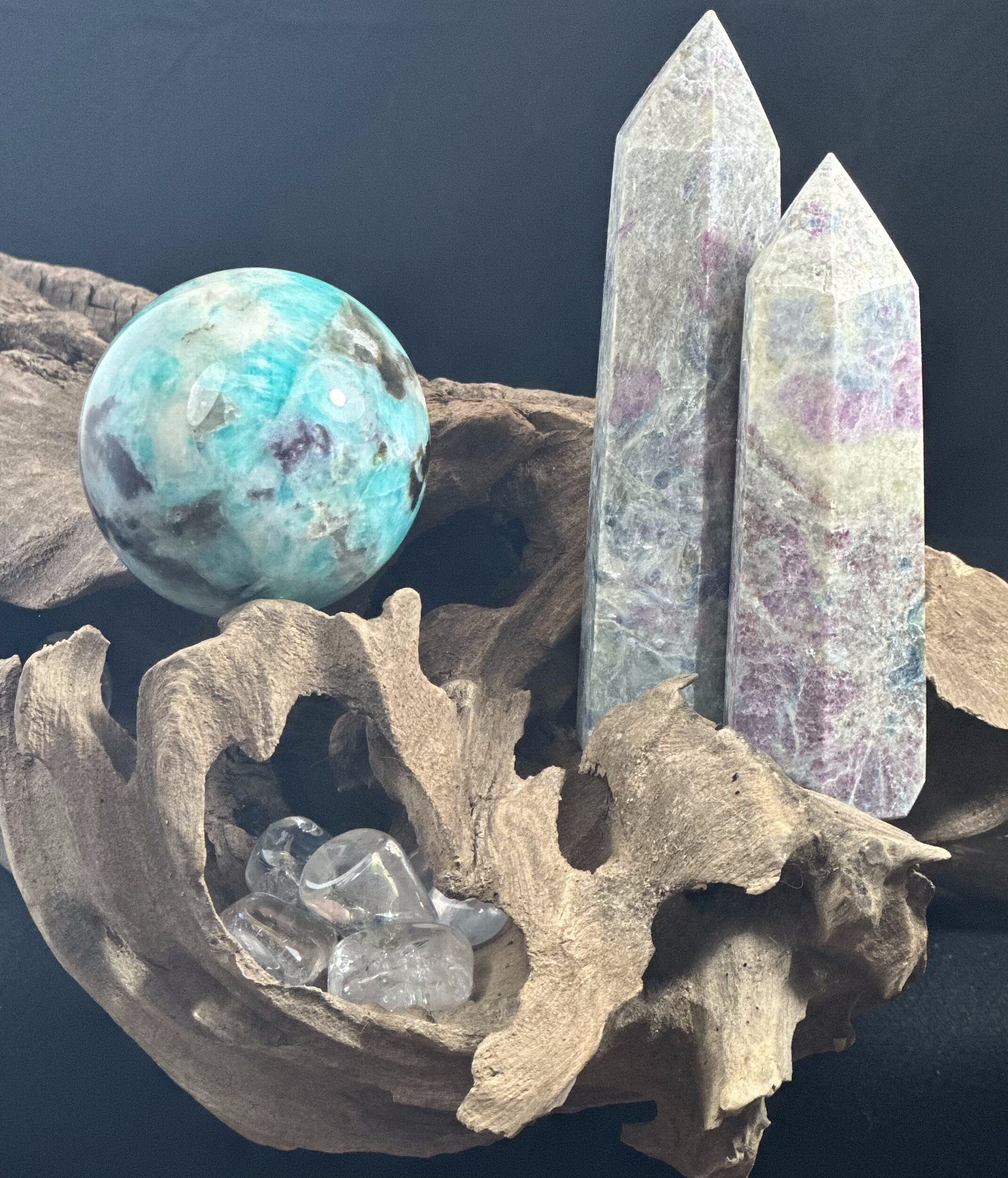 Ruby Fuchsite Crystal Tower - Kristan Lantosh Boutique