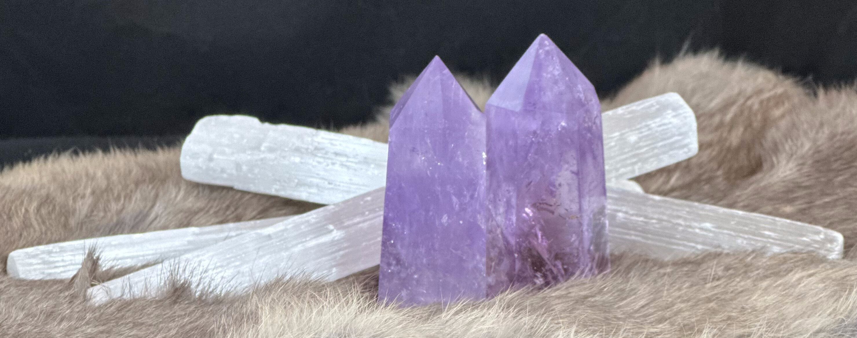 Amethyst Crystal Tower - Kristan Lantosh Boutique